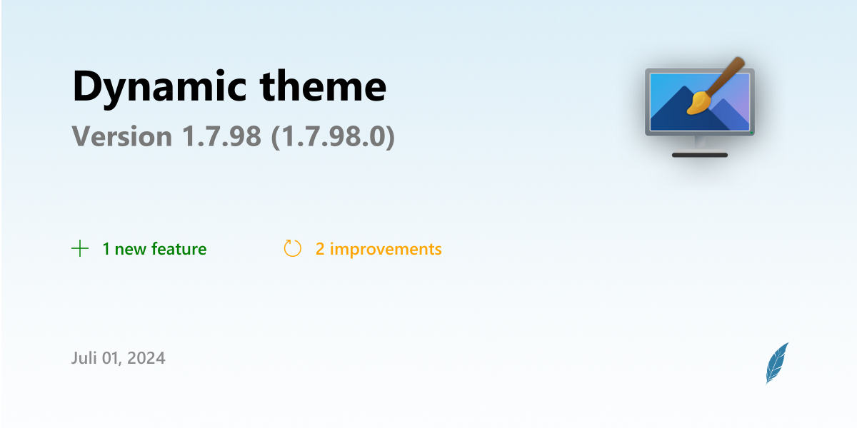 Dynamic theme Changelog - Pinnula Apps
